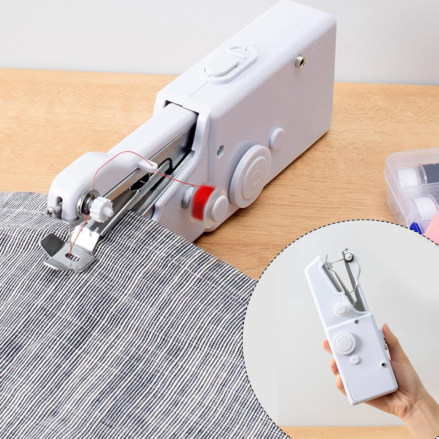 Estoremax Electric Handy Stitch Mini Sewing Stapler Machine | Emergenc